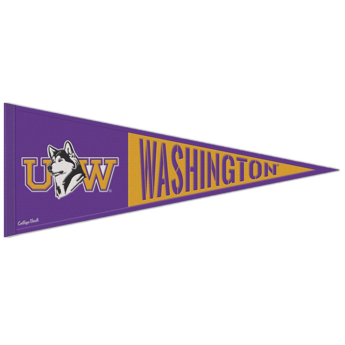 13"x32" University of Washington Huskies Throwback Classic Wool Pennan