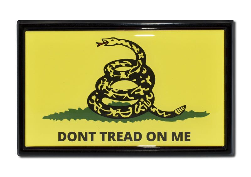 Gadsden Flag Chrome Automobile Emblem | Flags A' Flying