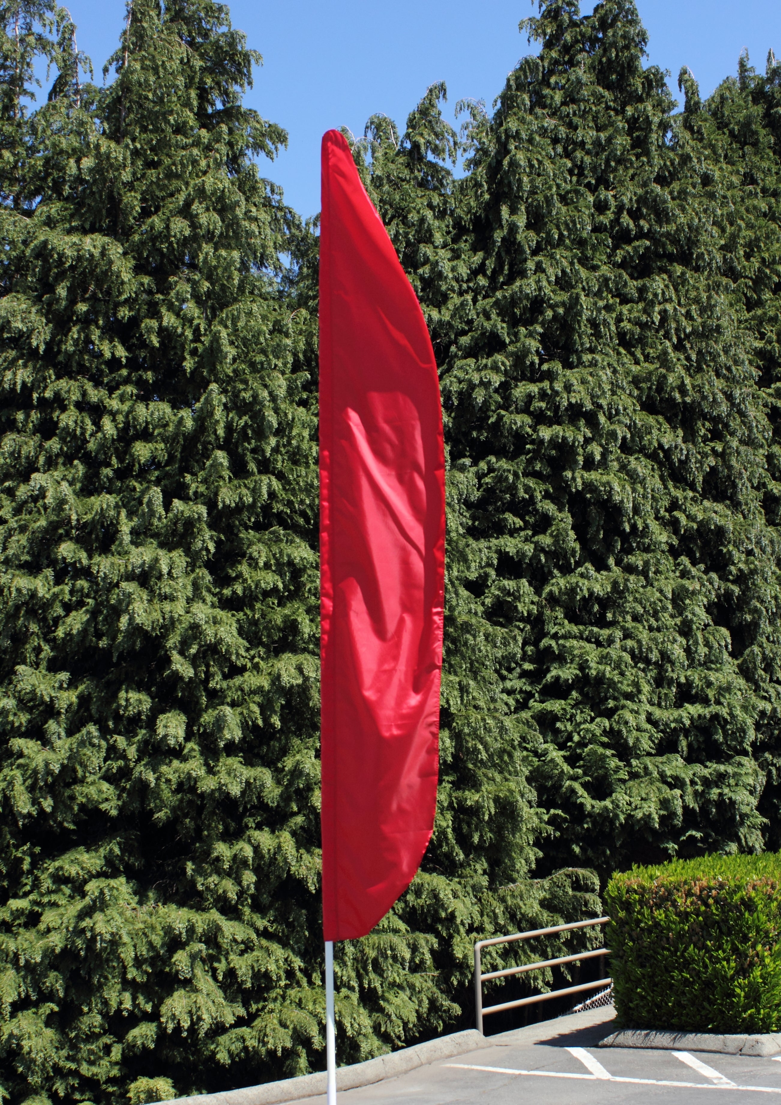 12'x26" Canada Red Solid Color Feather Flag | Flags A' Flying