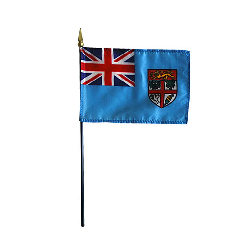 4"x6" Fiji Handheld Stick Flag | Flags A' Flying