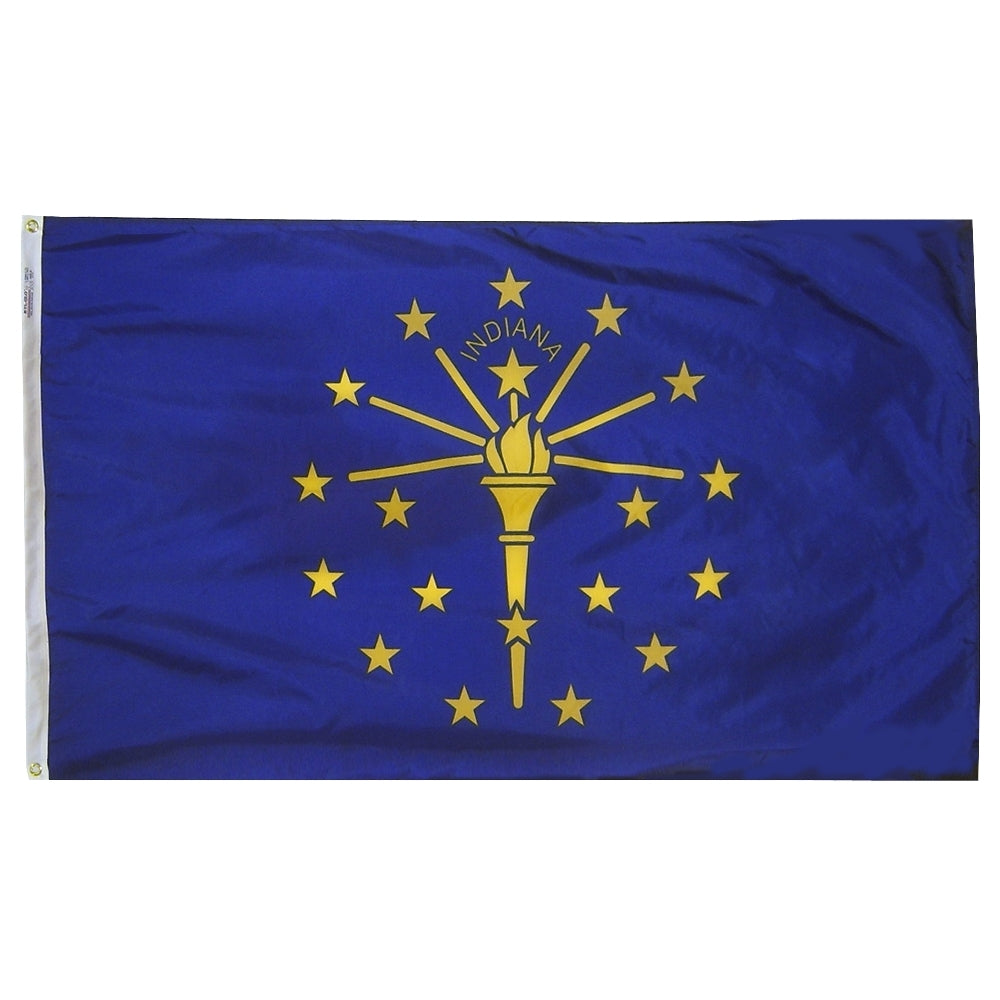 8'x12' Indiana State Outdoor Nylon Flag | Flags A' Flying