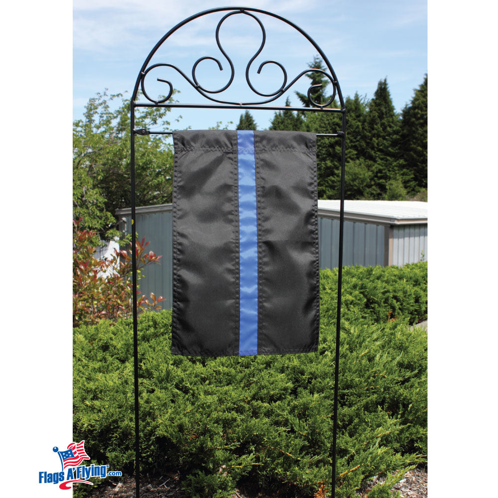 Thin Blue Line Police Support Applique Garden Flag | Flags A' Flying
