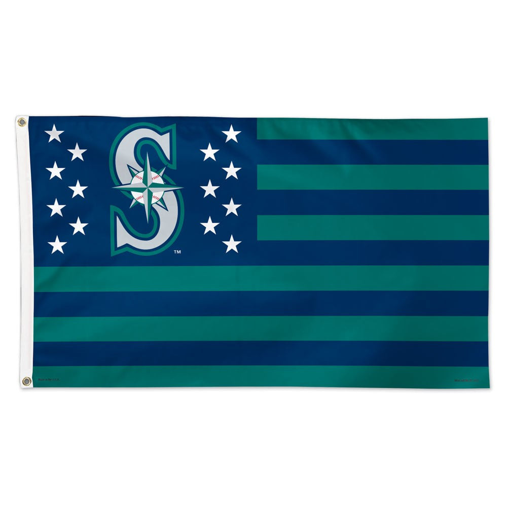 3x5 Seattle Mariners Stars & Stripes Outdoor Flag | Flags A' Flying