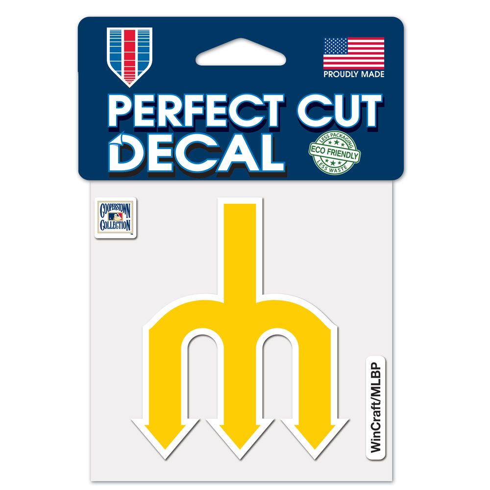 4"x4" Throwback Seattle Mariners Decal | Flags A' Flying