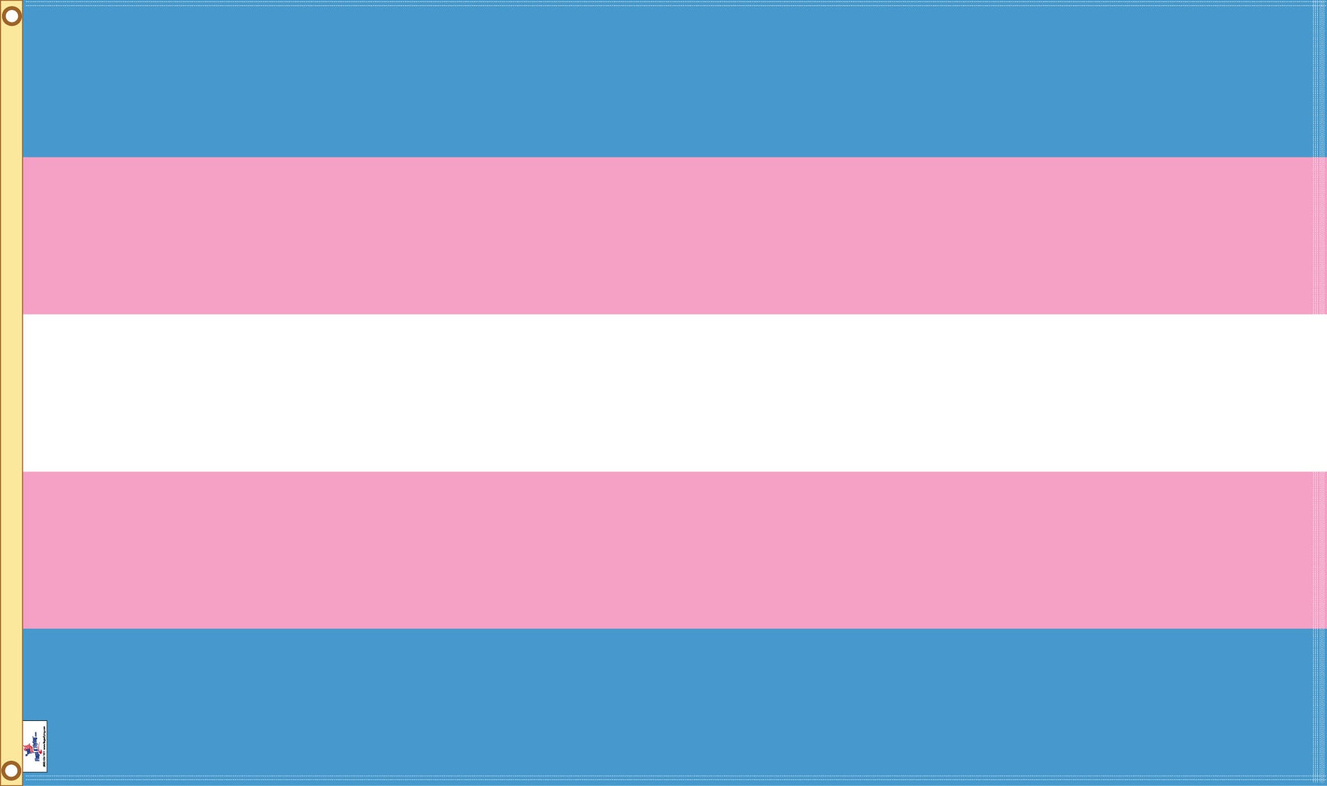 3x5 Transgender Pride Sewn Outdoor Nylon Flag | Flags A' Flying