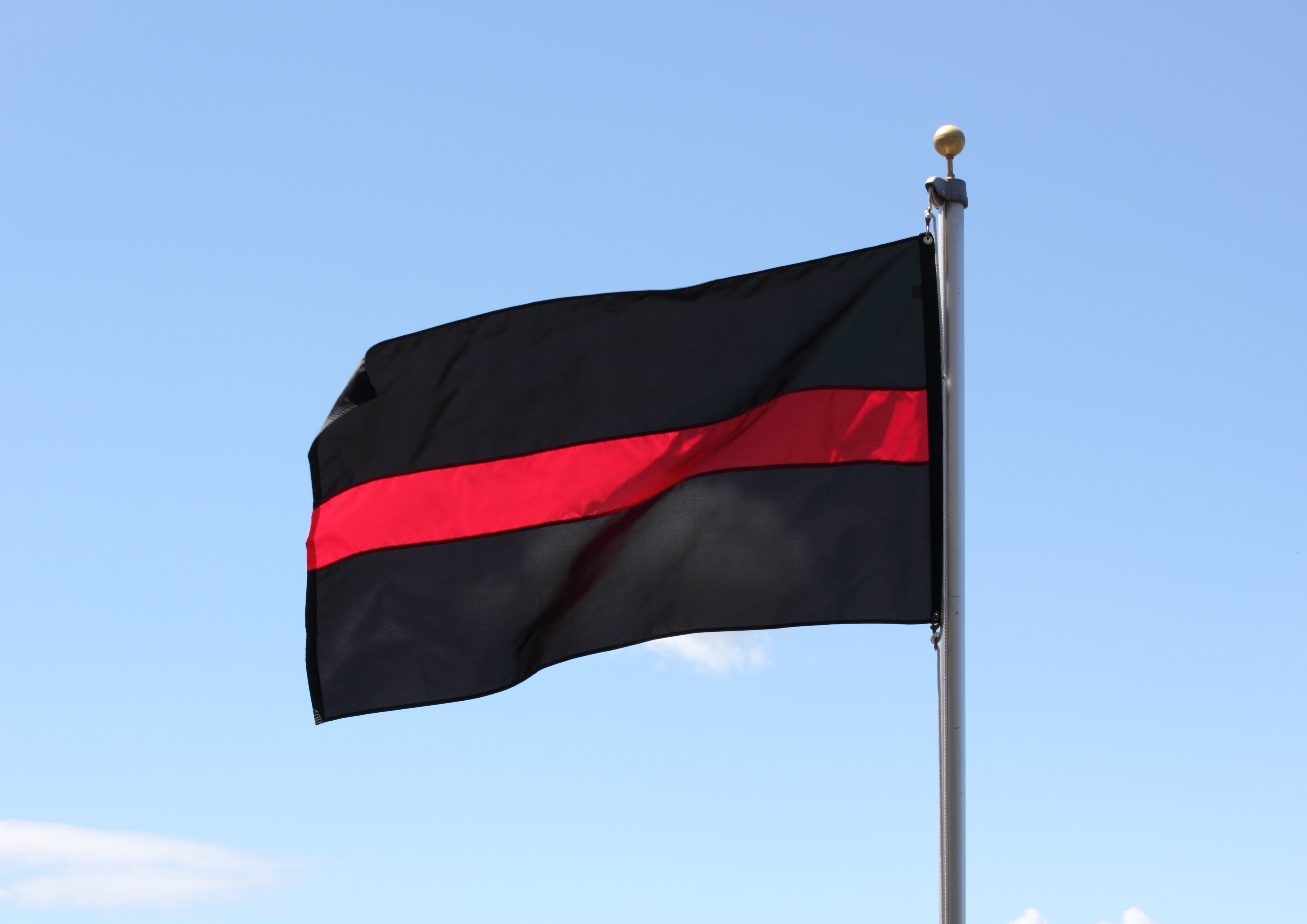 3x5 Thin Red Line Outdoor Nylon Flag